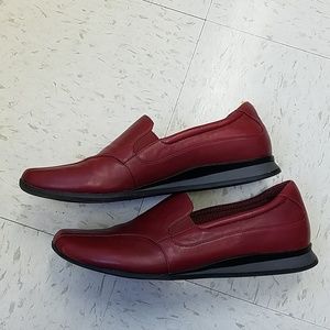 Naturalizer | Shoes | Naturalizer Red Leather Upper 8m Slip On | Poshmark